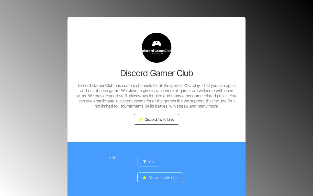 Discord Gamer Club